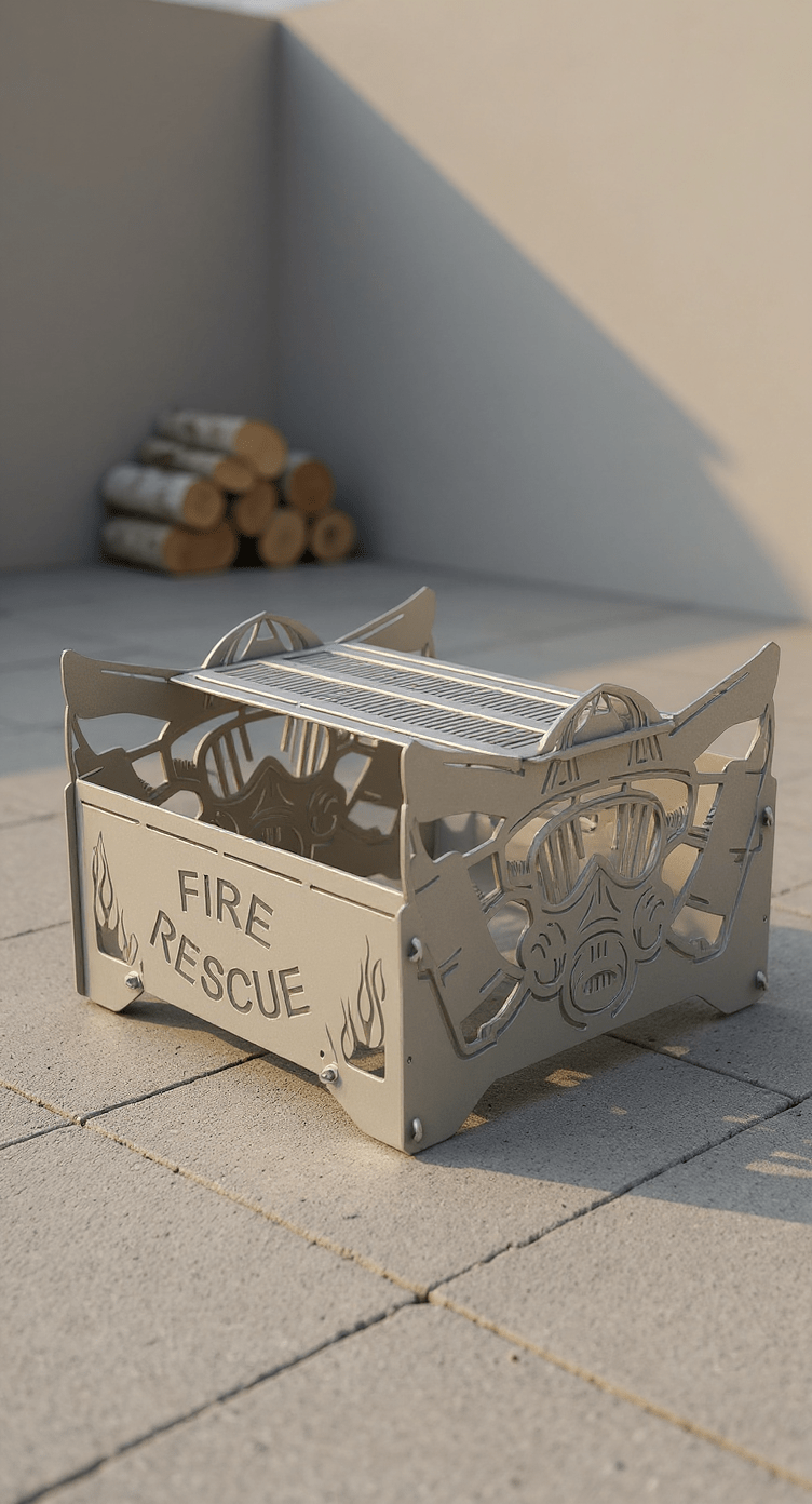 Fire Department Fire Pit - Firefighter Steel Fire Pit USA Made | SRT ...